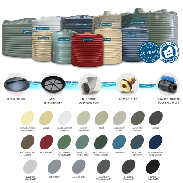 Poly Tank Slimline Terrace 3,000L - Pipe Online - Retic Fittings ...