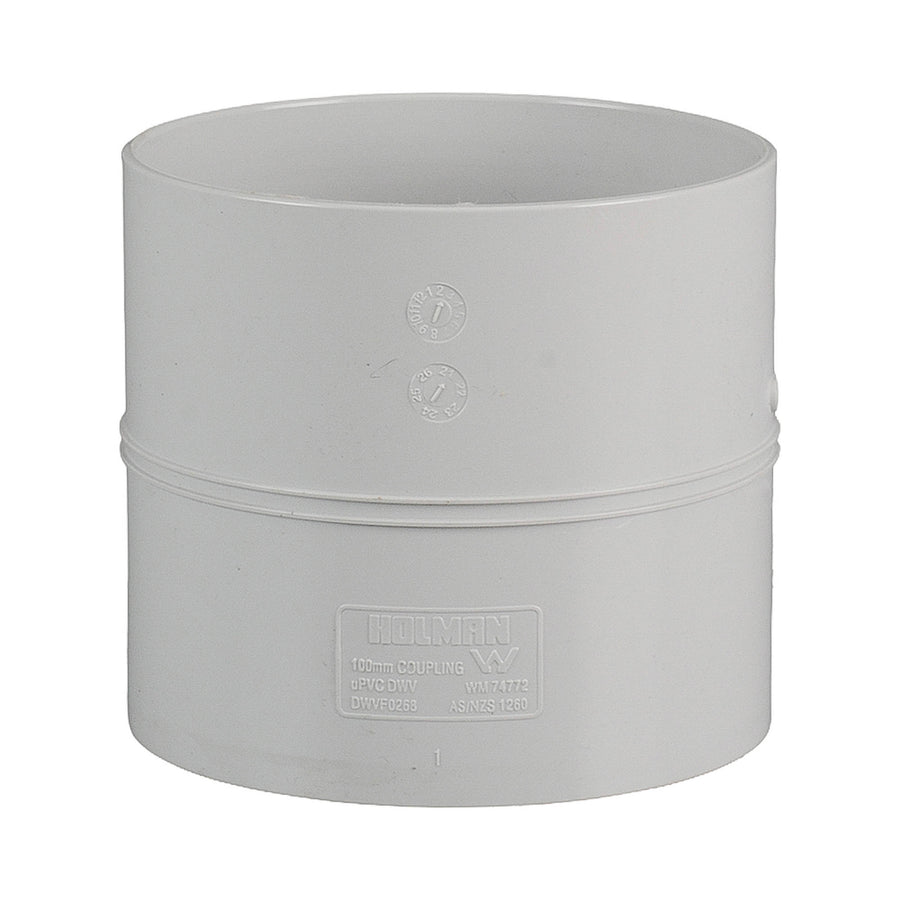 DWV Coupling Plain 100mm - Pipe Online - Retic Fittings , Plumbing ...