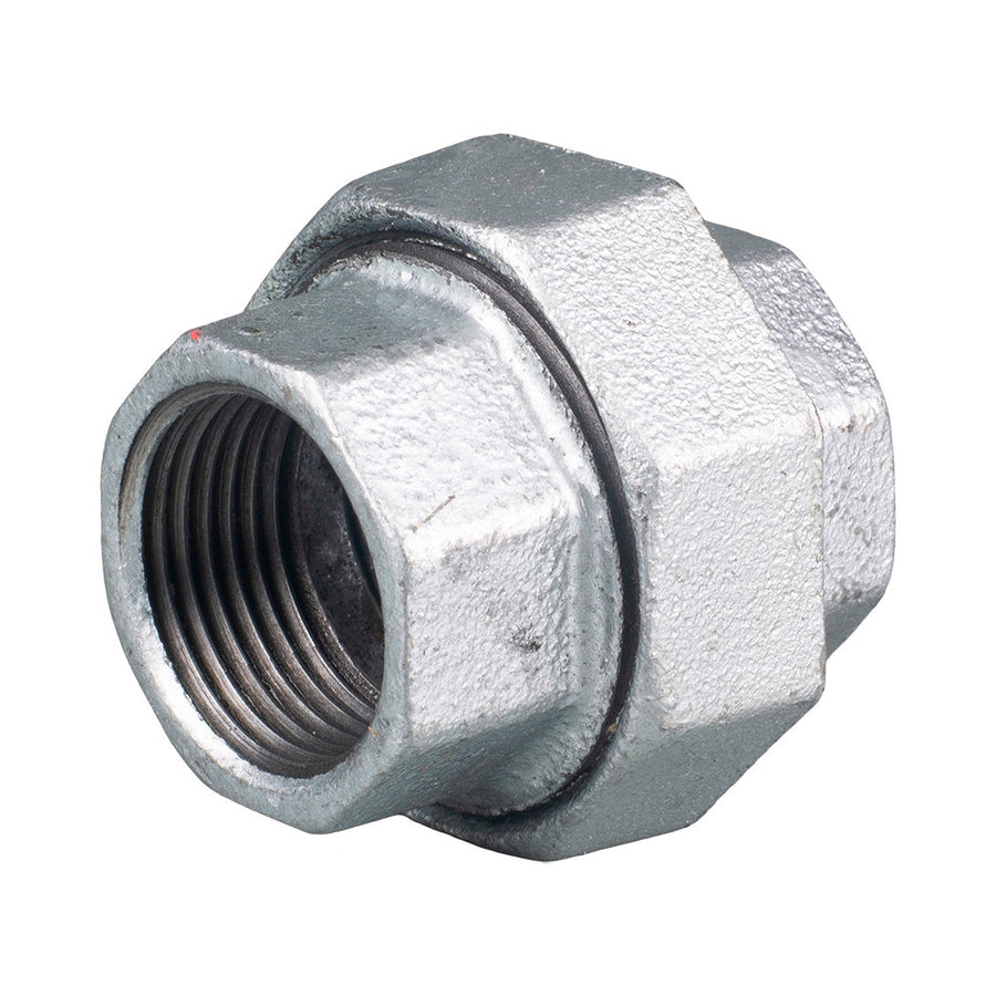 Galvanised Malleable Brass Seat Barrel Union 40mm (1 1/2") - Pipe ...