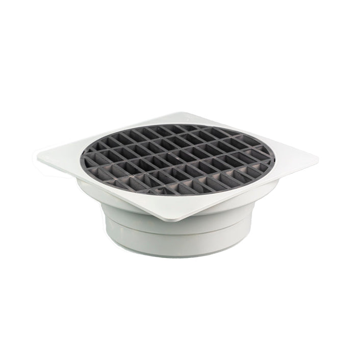 Stormwater Finishing Collar and Grate Square 150mm x 150mm to 90mm Pip ...